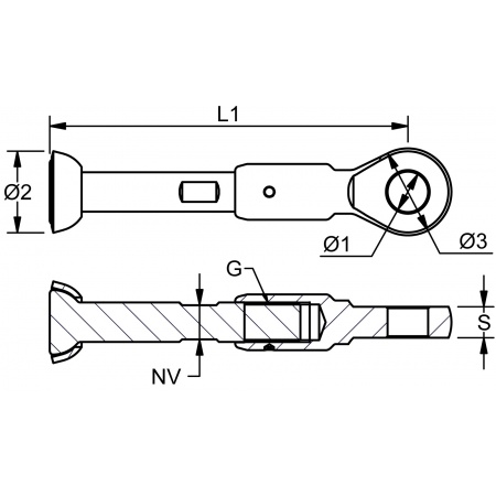 Walzterminals - Vorstag-Terminal mit Auge - Vorstag:Terminal mit Auge ...